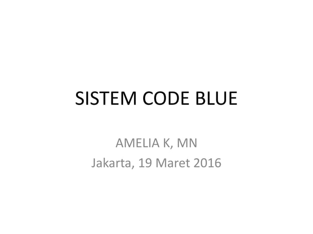 CODE BLUE BU AMEL.ppt
