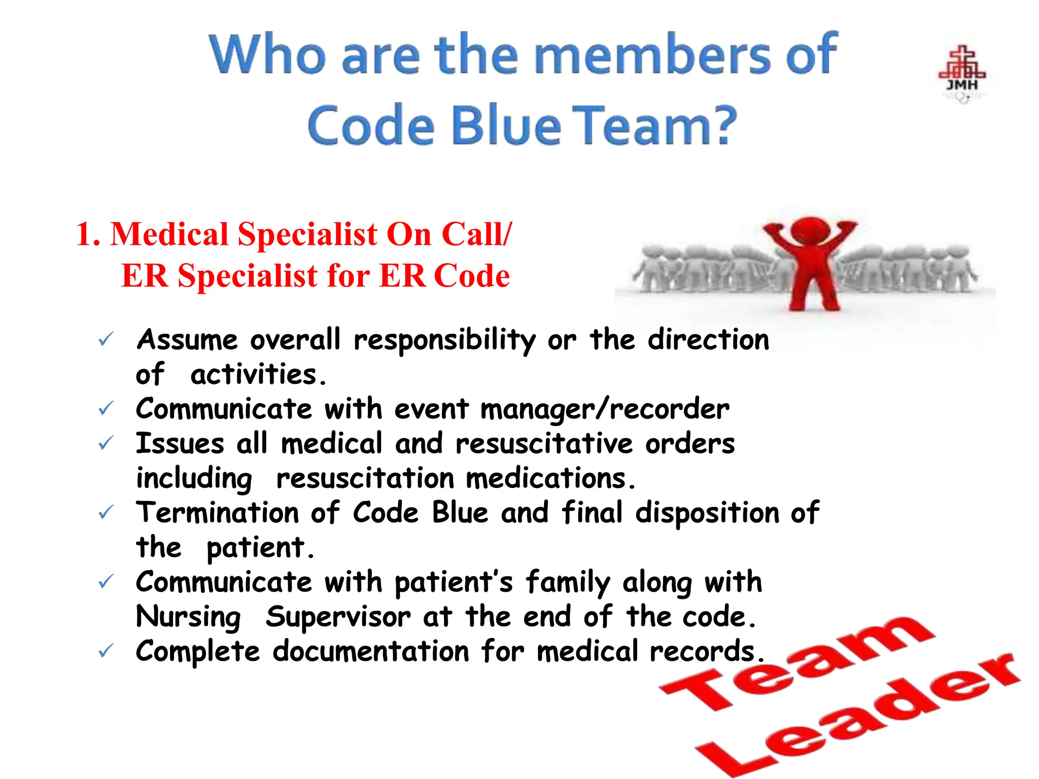 Code Blue Protocol. pptx. Cardiac arrest management in hospital | PPTX