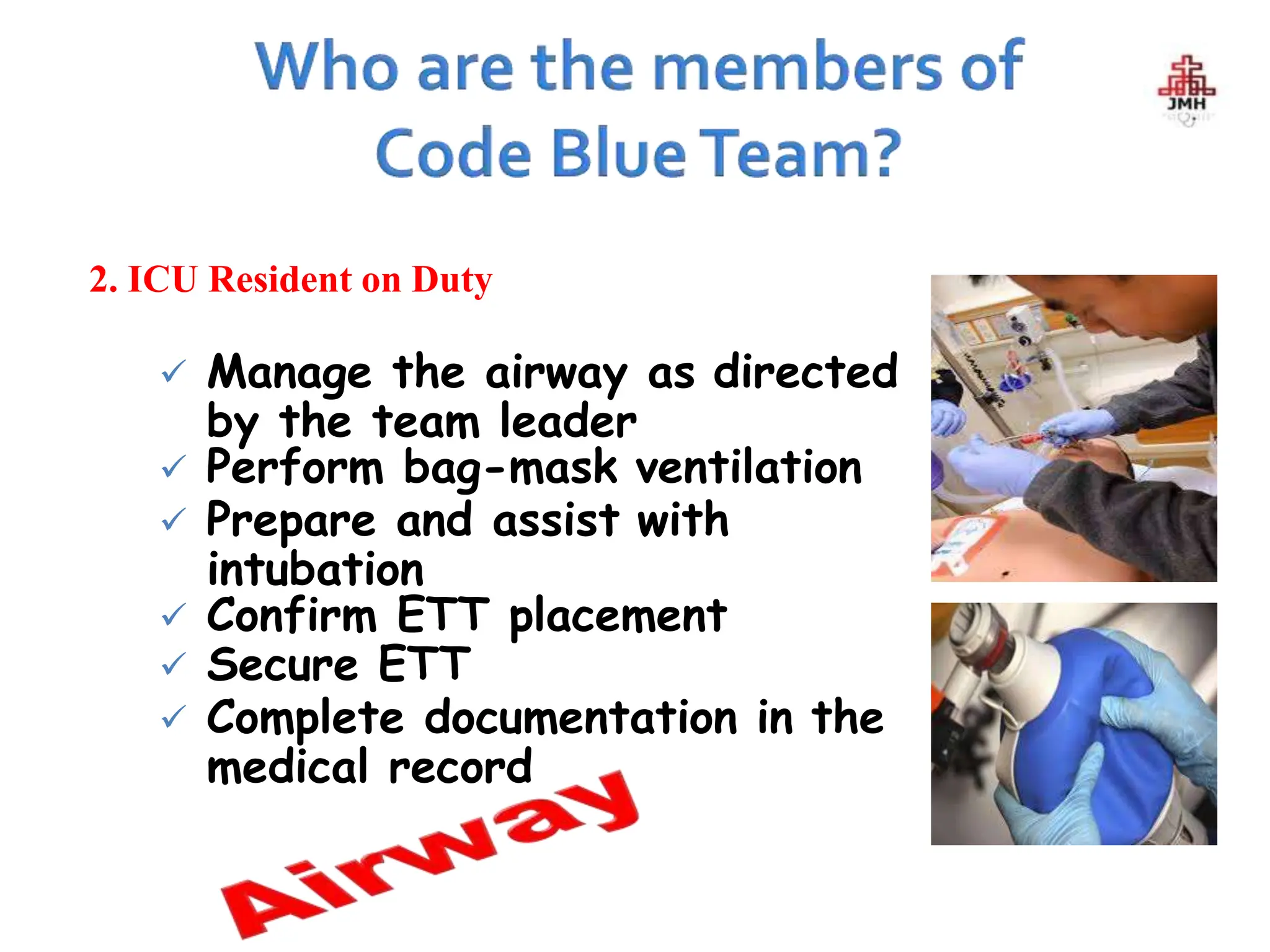Code Blue Protocol. pptx. Cardiac arrest management in hospital | PPTX