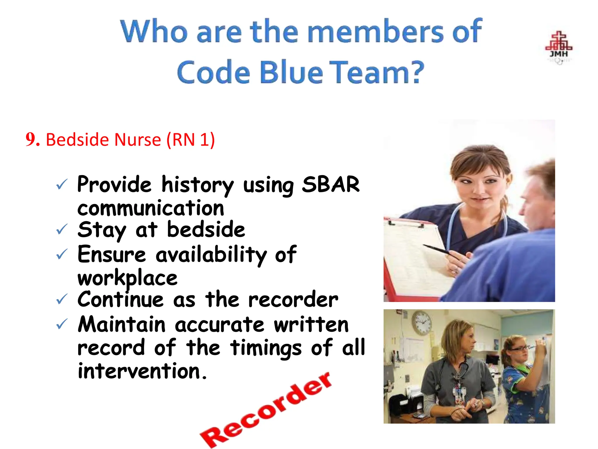 Code Blue Protocol. pptx. Cardiac arrest management in hospital | PPTX