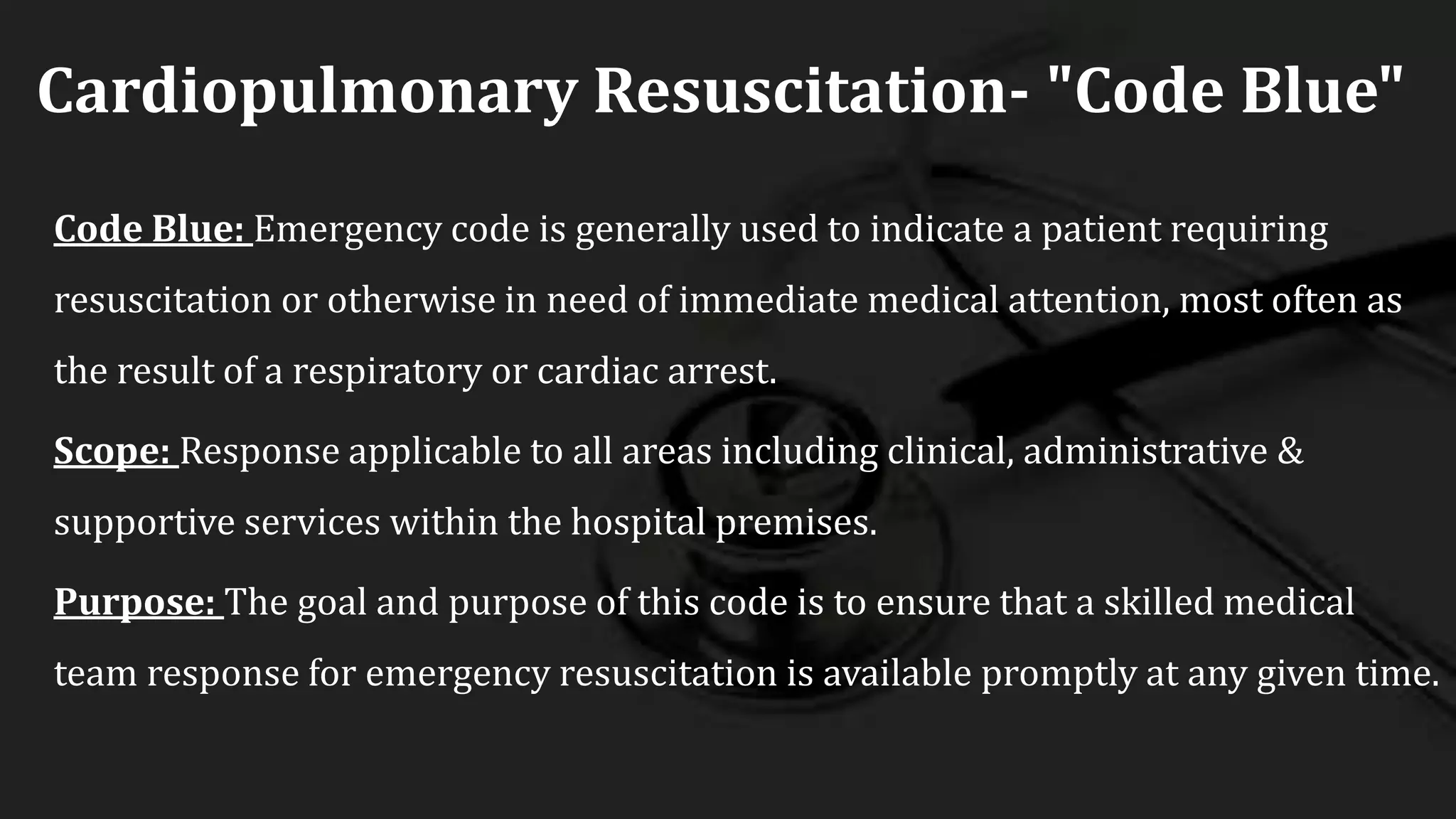 Code Blue | PPTX