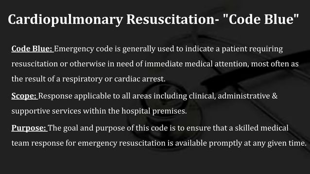 Code Blue | PPTX | First Aid | Injuries