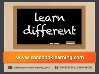 Codebook - learn different | PPTX