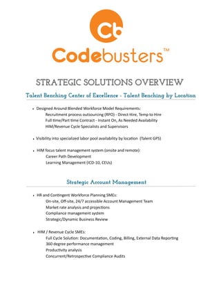 Codebusters brochure | PDF