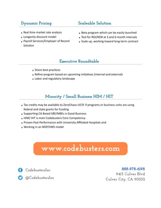 Codebusters brochure | PDF