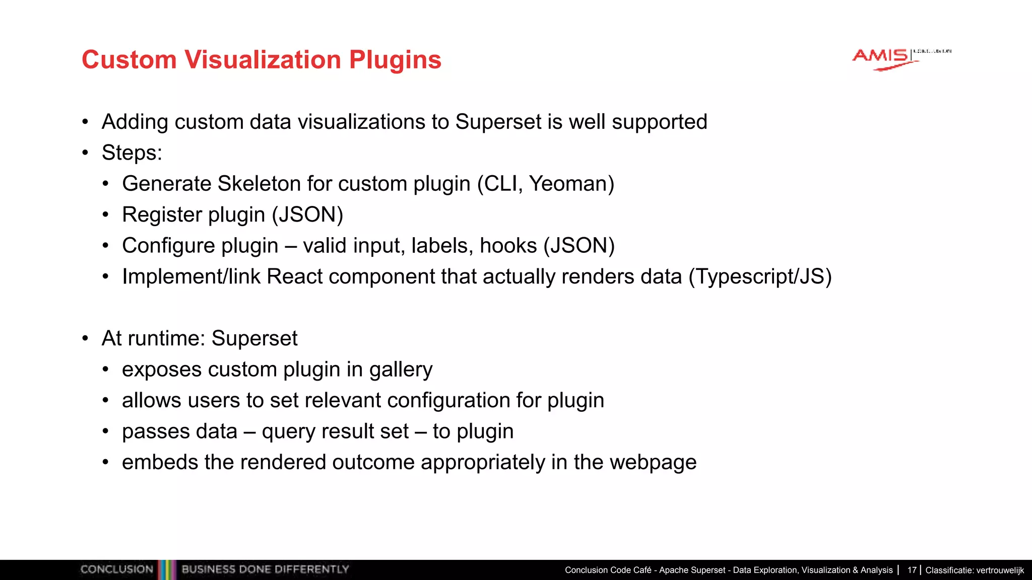 Apache Superset - open source data exploration and visualization (Conclusion Code Café, march ...