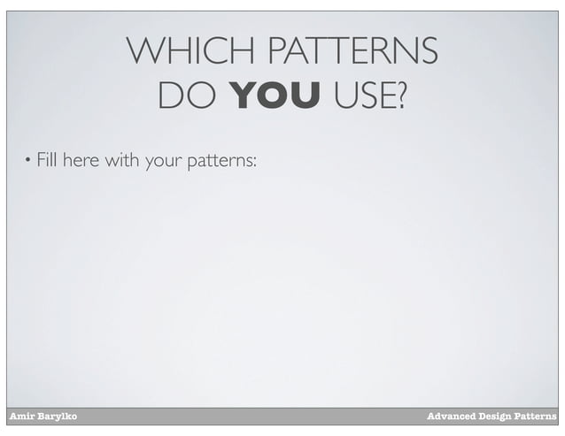 Code camp 2012-advanced-design-patterns | PDF