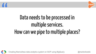 CodeCamp Iasi - Creating serverless data analytics system on GCP using BigQuery | PPT