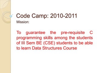 Code camp presentation | PPTX