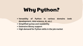 Python Training in Delhi: Your Path to Programming Excellence | PDF