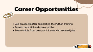 Python Training in Delhi: Your Path to Programming Excellence | PDF