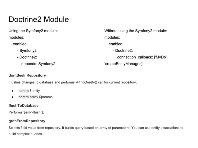 Codeception presentation | PDF | Web Development | Internet