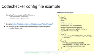 CodeChecker summary 21062021 | PPTX