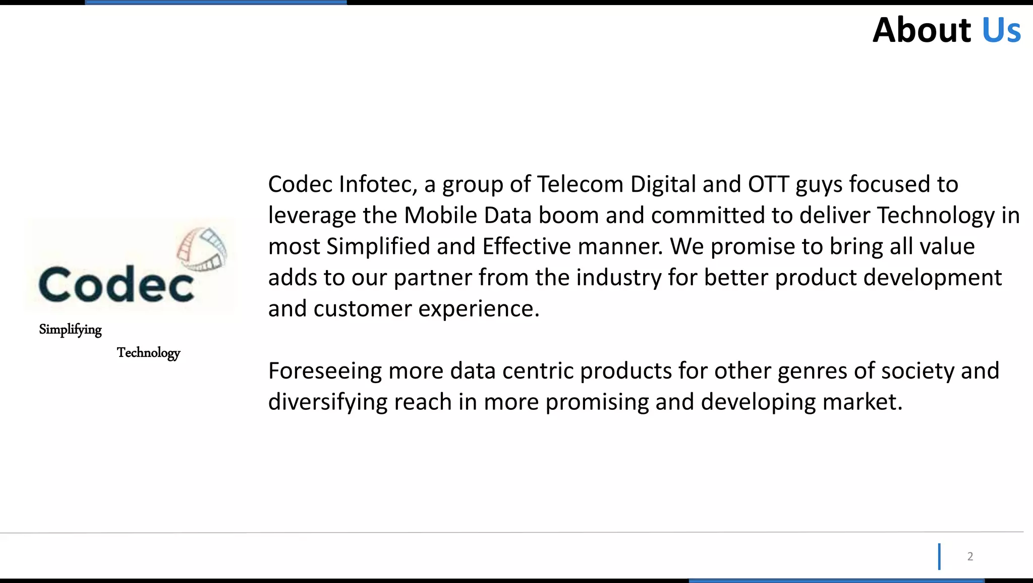 Codec Infotec: Company Profile | PPT
