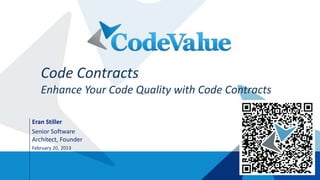 Enhance Your Code Quality with Code Contracts | PPT