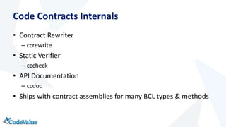Enhance Your Code Quality with Code Contracts | PPT