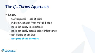 Enhance Your Code Quality with Code Contracts | PPT
