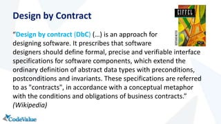 Enhance Your Code Quality with Code Contracts | PPT