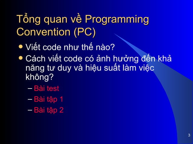 Code convention | PPT
