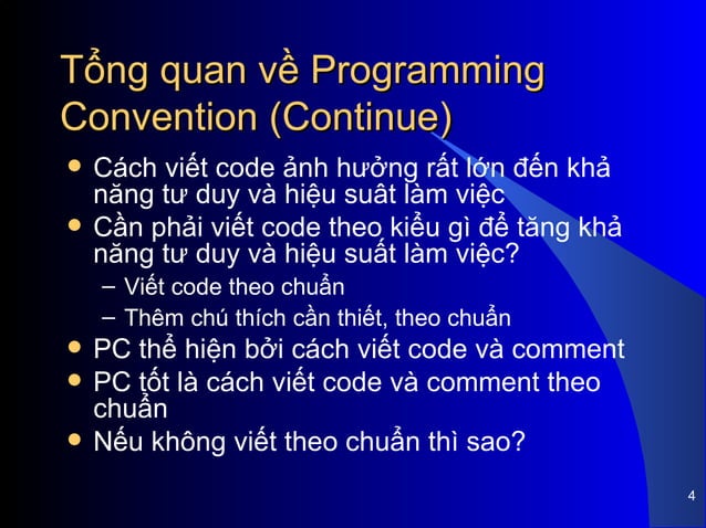 Code convention | PPT