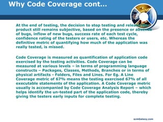 Code coverage & tools | PPT