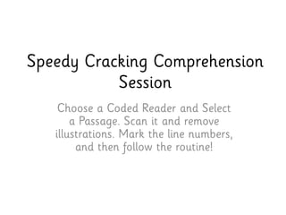 Code Cracking Comprehension - Yellow Level | PPT