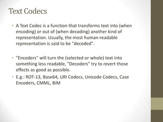 Codecs | PPTX
