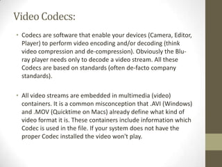 Codecs | PPTX