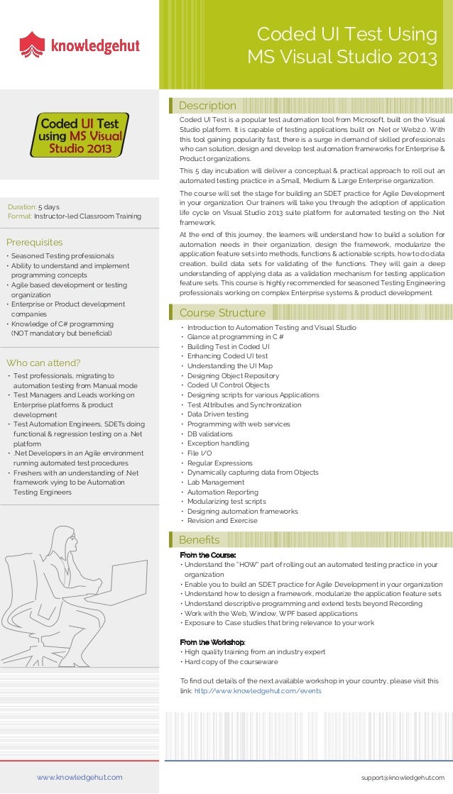 Coded UI test using MS visual studio