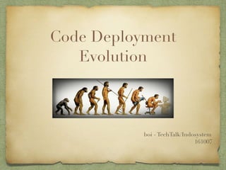 Code Deployment Evolution | PPT