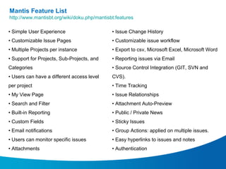 Mantis Code Deployment Process | PPT