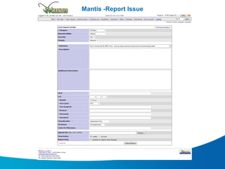 Mantis Code Deployment Process | PPT