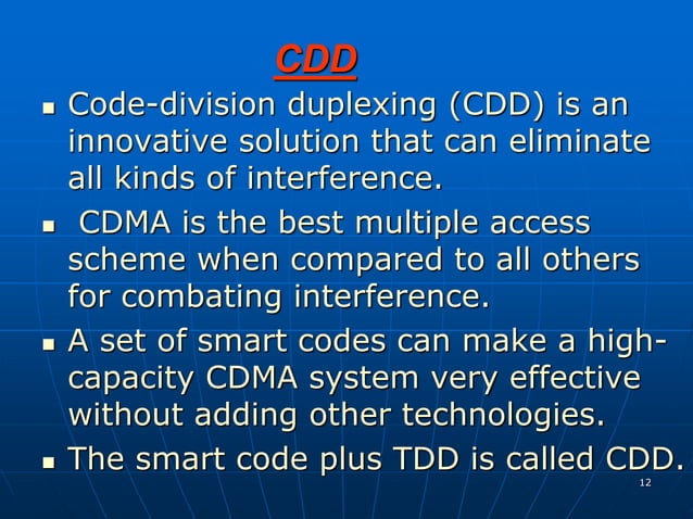 Code division duplexing | PPT