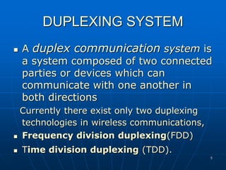 Code division duplexing | PPTX