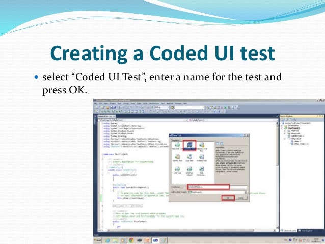 Coded Ui Lesson 4 Coded Ui Test
