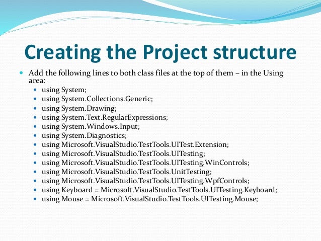 Coded Ui Lesson 6 Manual Coding 