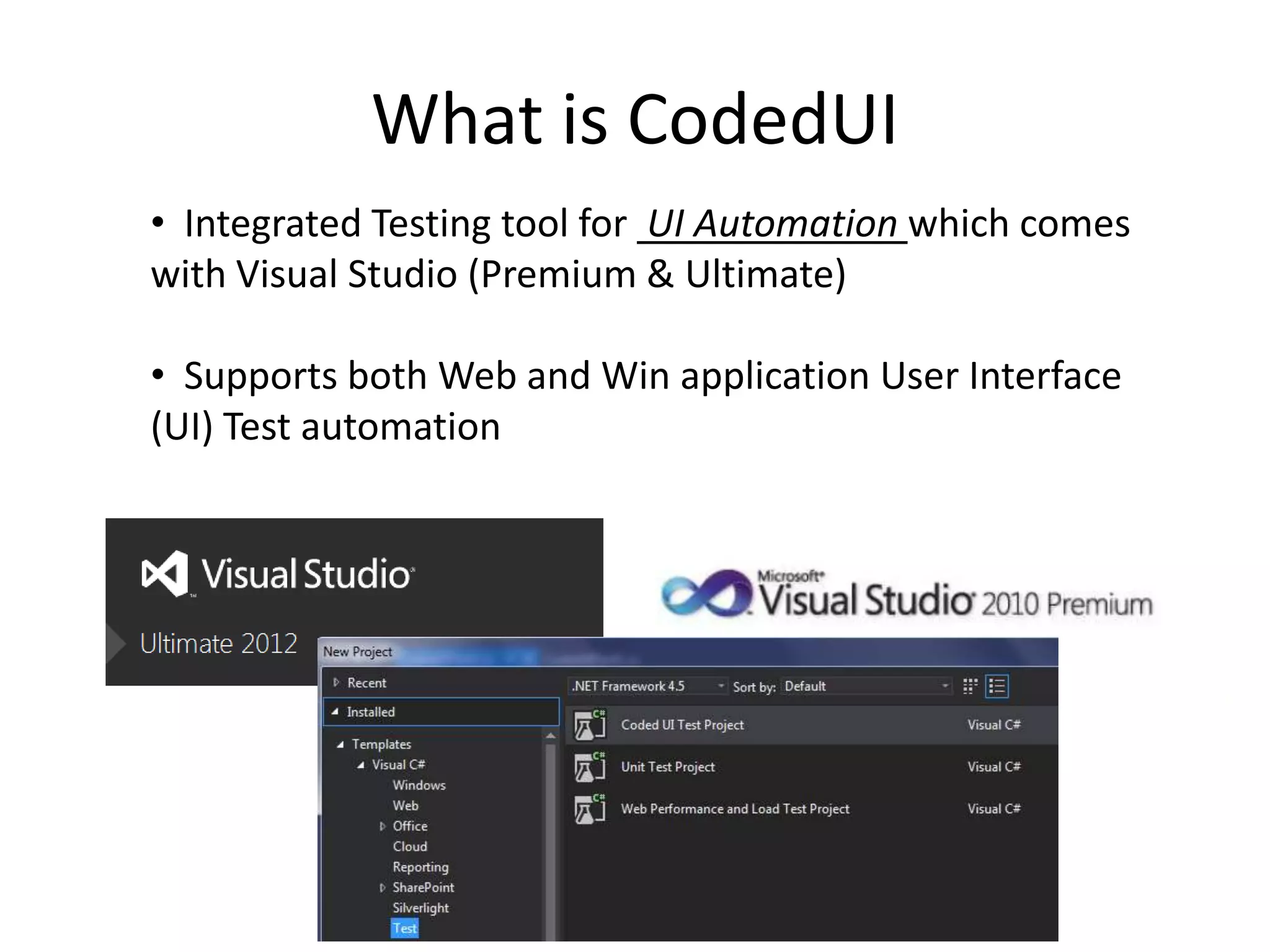 Coded Ui Hand Coding Based On Page Object Model Ppt