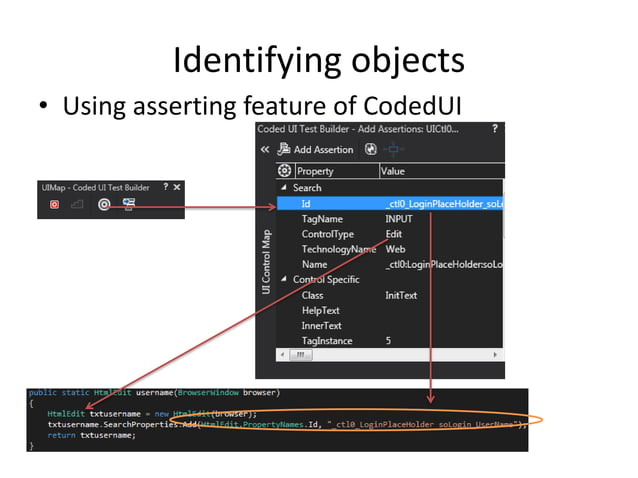 Coded UI: Hand Coding based on Page Object Model | PPT