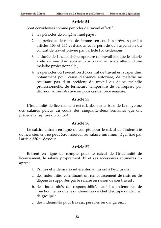 Code du travail Marocain