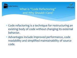 Introduction to CodeFactory | PPT