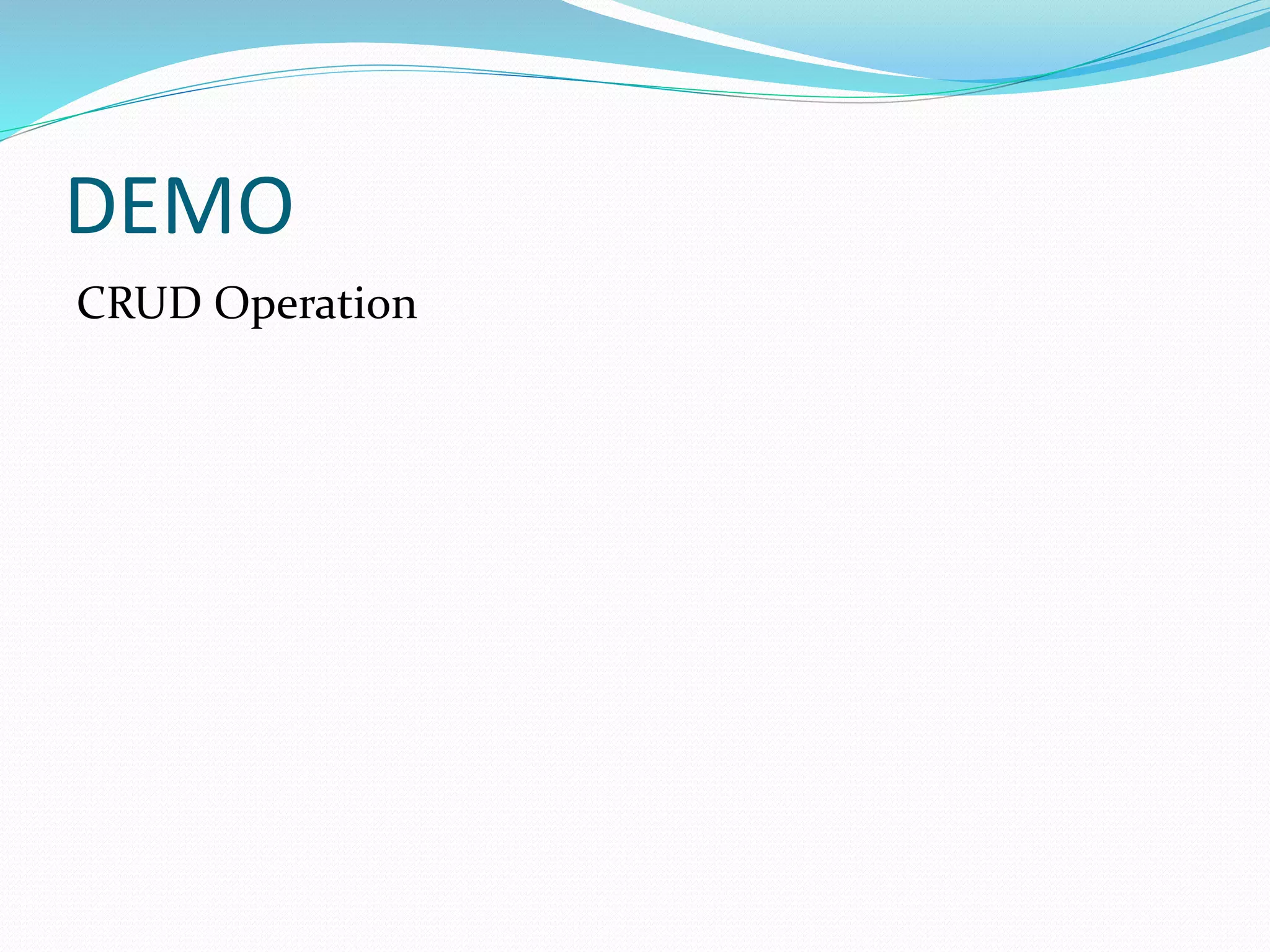 Code First Approach In Entity Framework Ppt