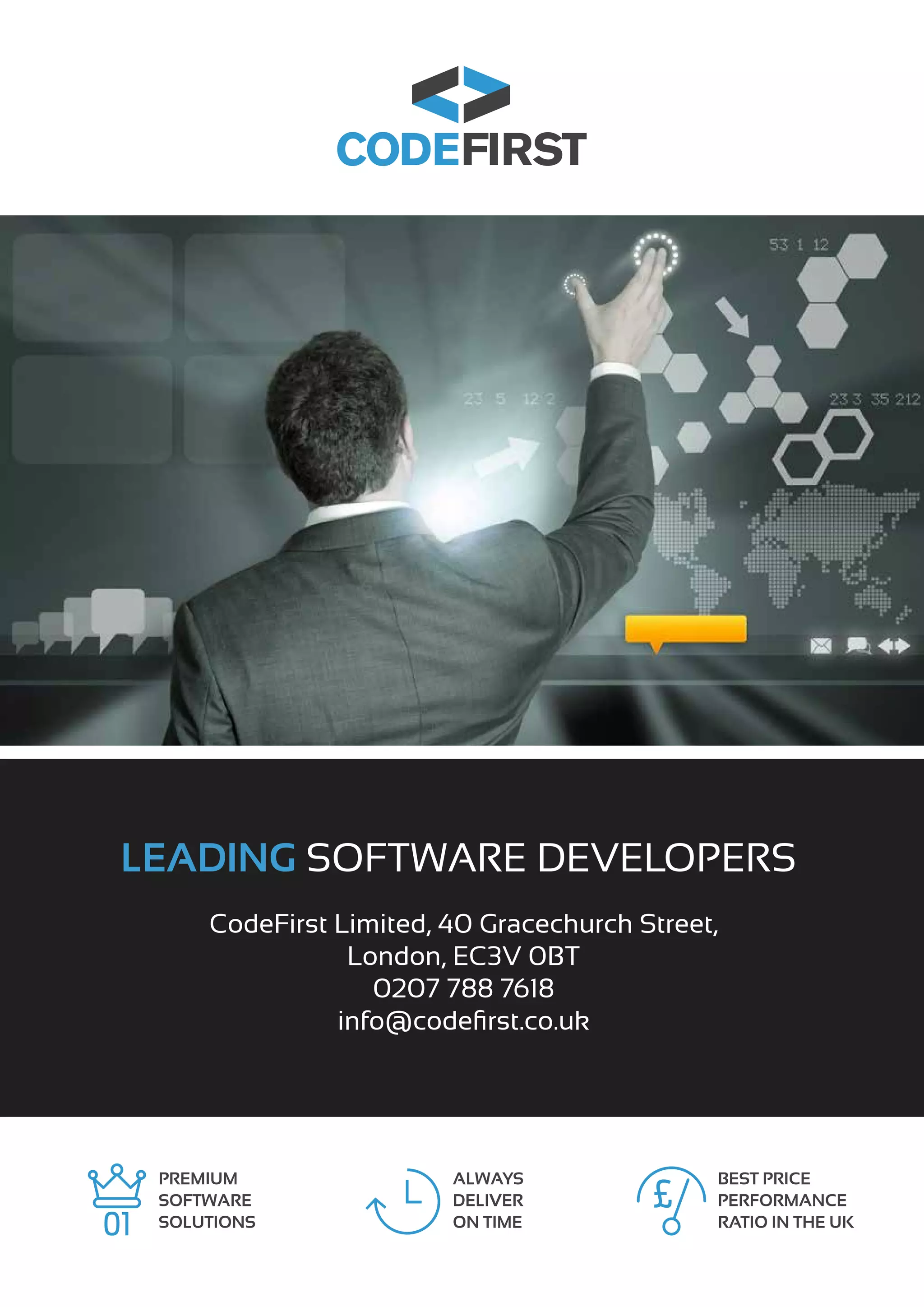 CodeFirst Software Development Services Brochure 2014 | PDF