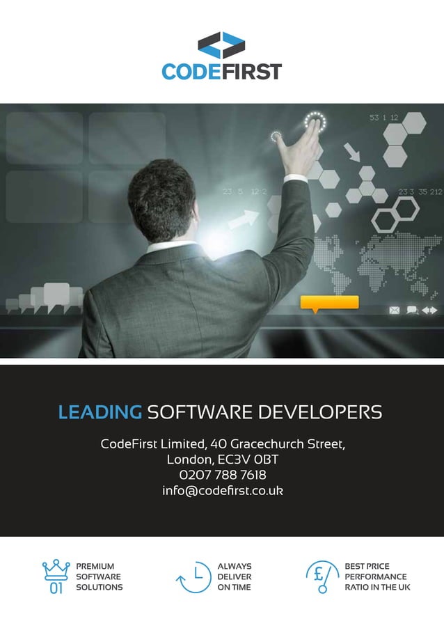 CodeFirst Software Development Services Brochure 2014 | PDF