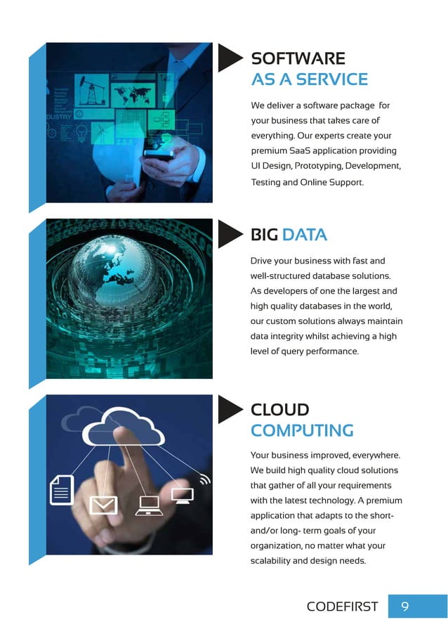 CodeFirst Software Development Services Brochure 2014 | PDF