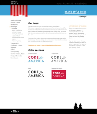 Code for America Communications Style Guide | PDF