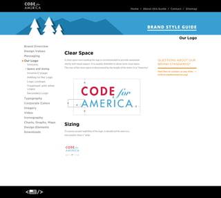 Code for America Communications Style Guide | PDF