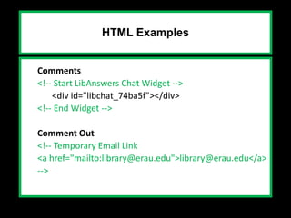 Code For Every Librarian | PPTX | Web Design and HTML | Internet