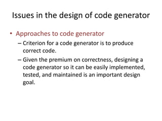 Code generation | PPT