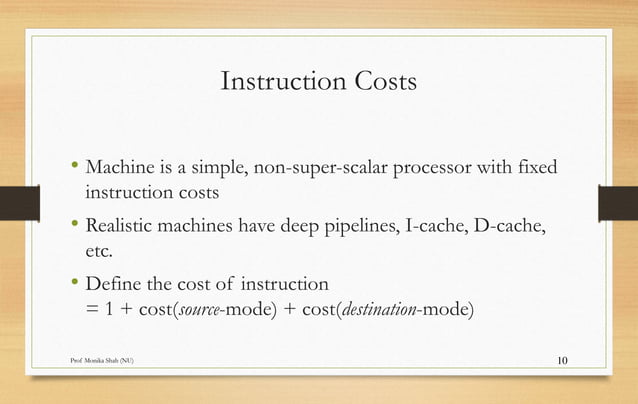 Code Generation Part 1 In Compiler Construction Ppt
