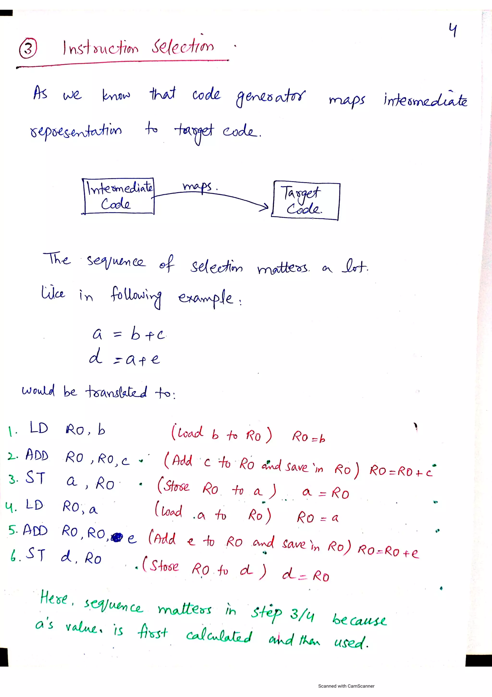 Code generator in Compiler Construction | PDF